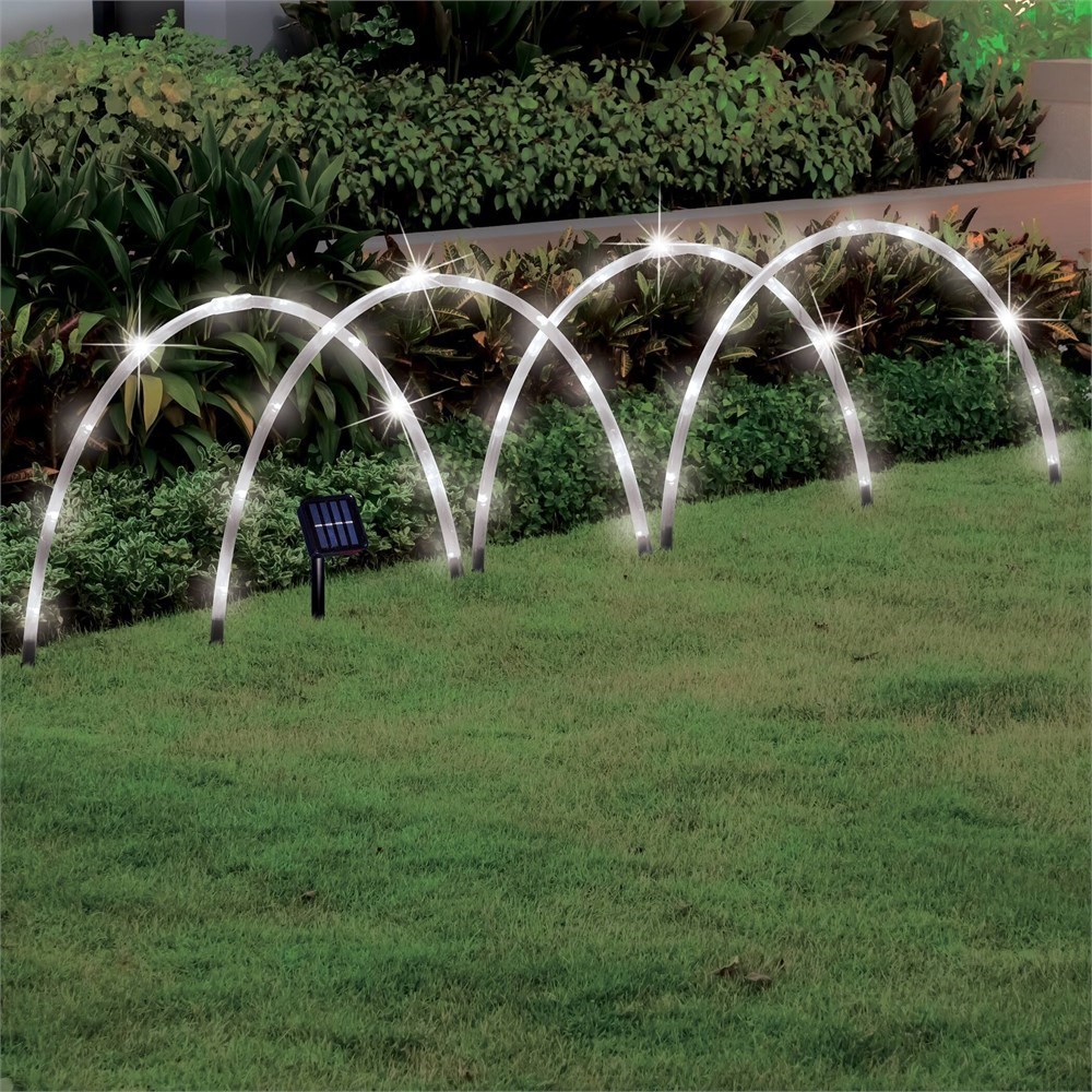 NativeBid Auction Services - DSM-Set of 4 Solar LED Arches Pathway ...