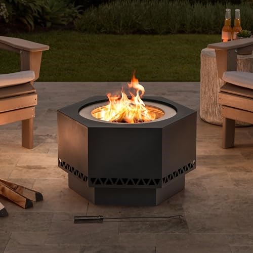 NativeBid Auction Services - DSM-Fire Pit Smokeless 26 Inch;Hexagonal ...