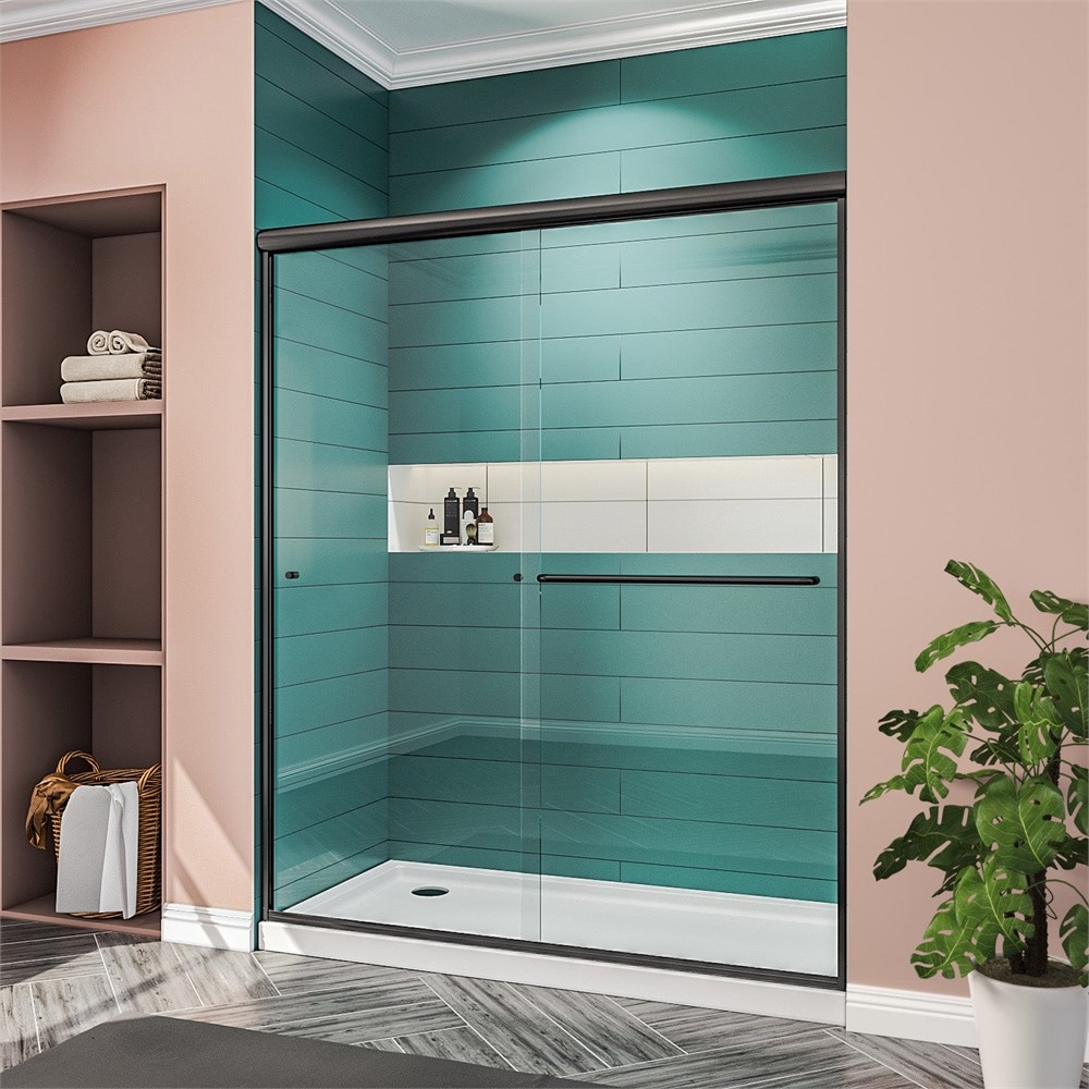 NativeBid Auction Services - DSM-Elegant Double Sliding Shower Door 46. ...